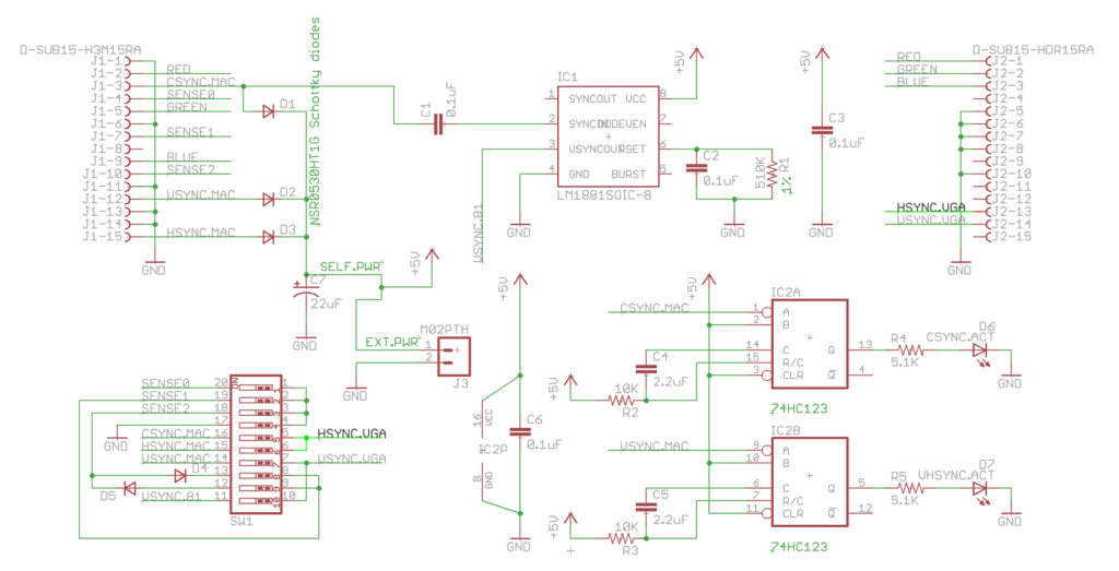 Mac-to-VGA Sync-Splitter Prototype | Big Mess o' Wires