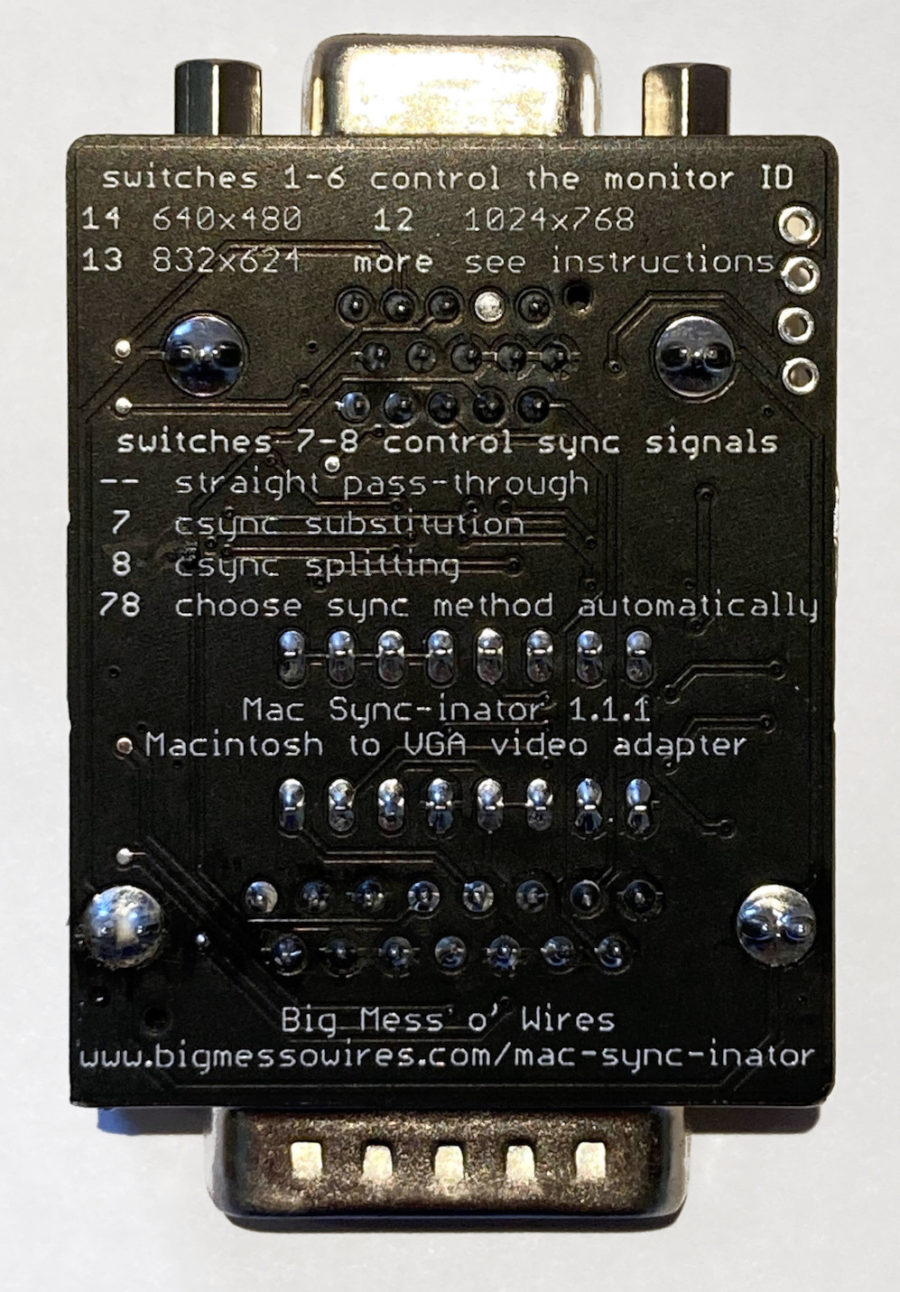 Mac Sync-inator VGA Sync Converter | Big Mess o' Wires